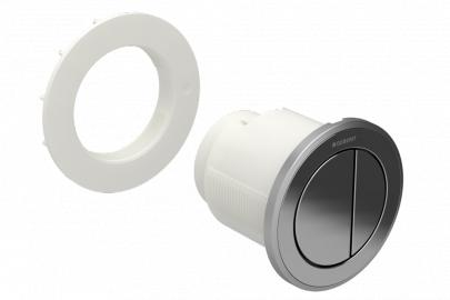 Geberit tryk Omega10 til dobbelt tryk, pneumatisk, betjening på møbel ...